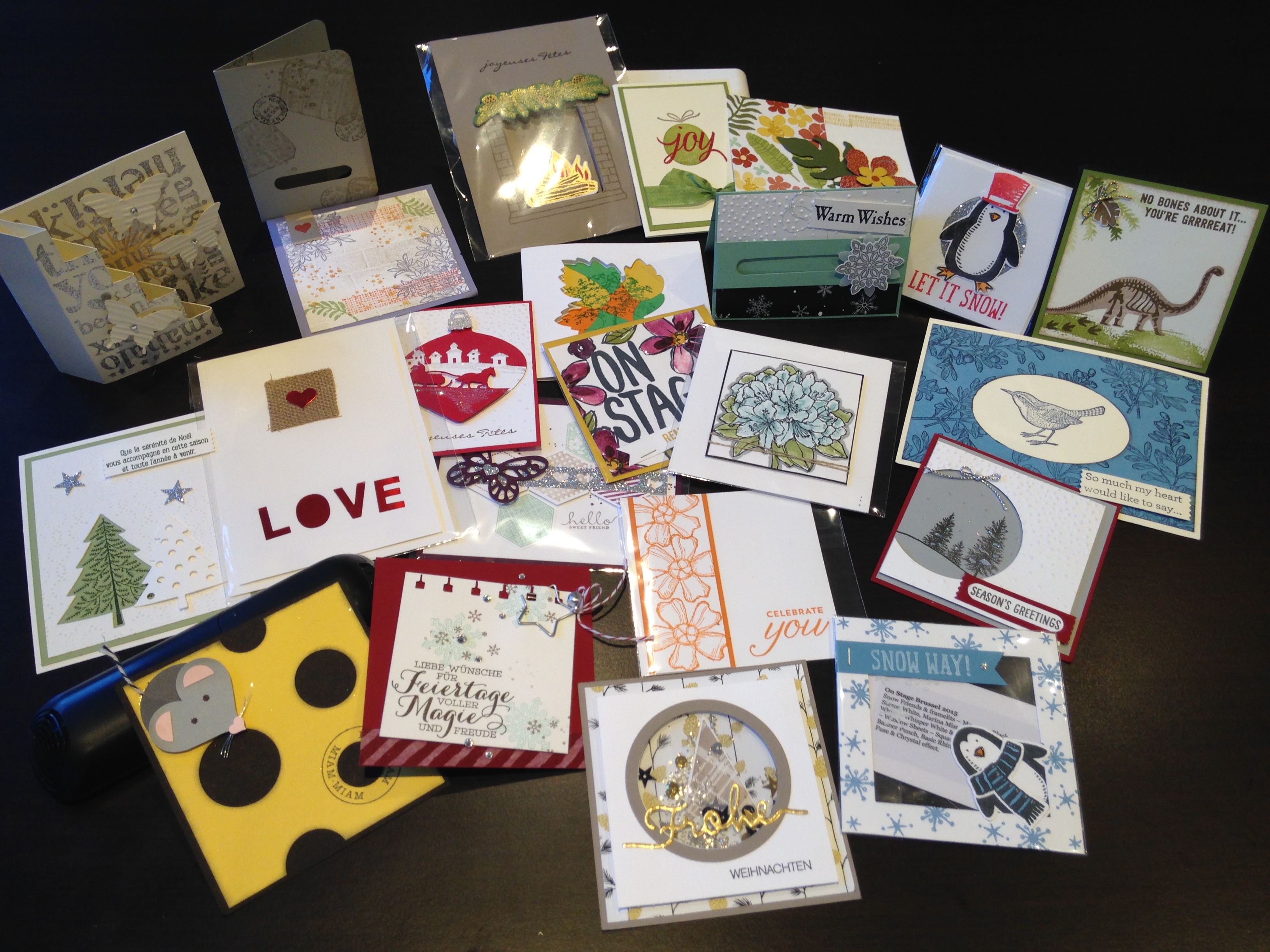 swaps réçu 1ere partie: cartes | Soph'En Scrap